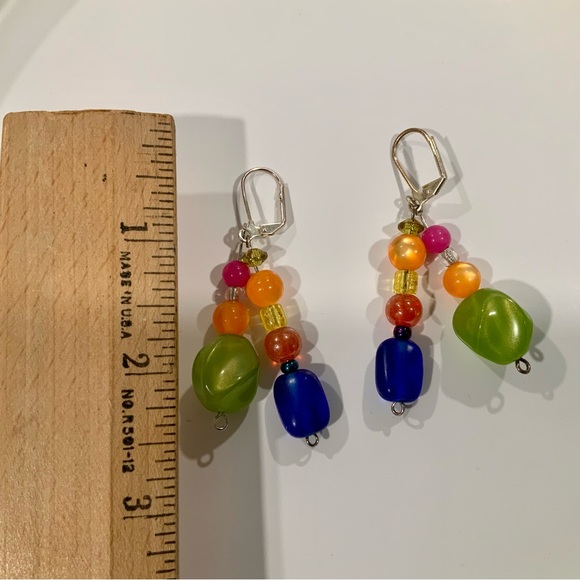 Hand Crafted | Jewelry | Vintage Acrylic Translucent Colorful Dimple ...